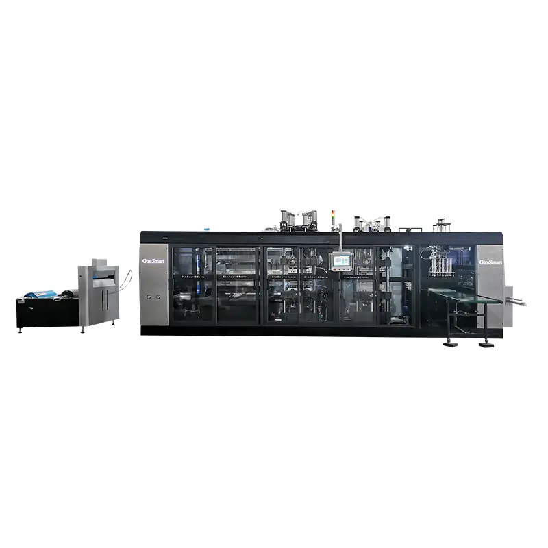 PLC Pressure Thermoforming Machine With Three Stations HEY01 - GTM Smart